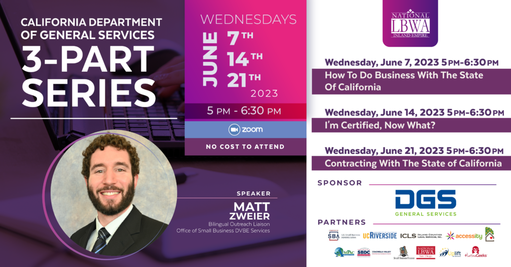 California Department of General Services 3-Part Series - NLBWA Inland ...